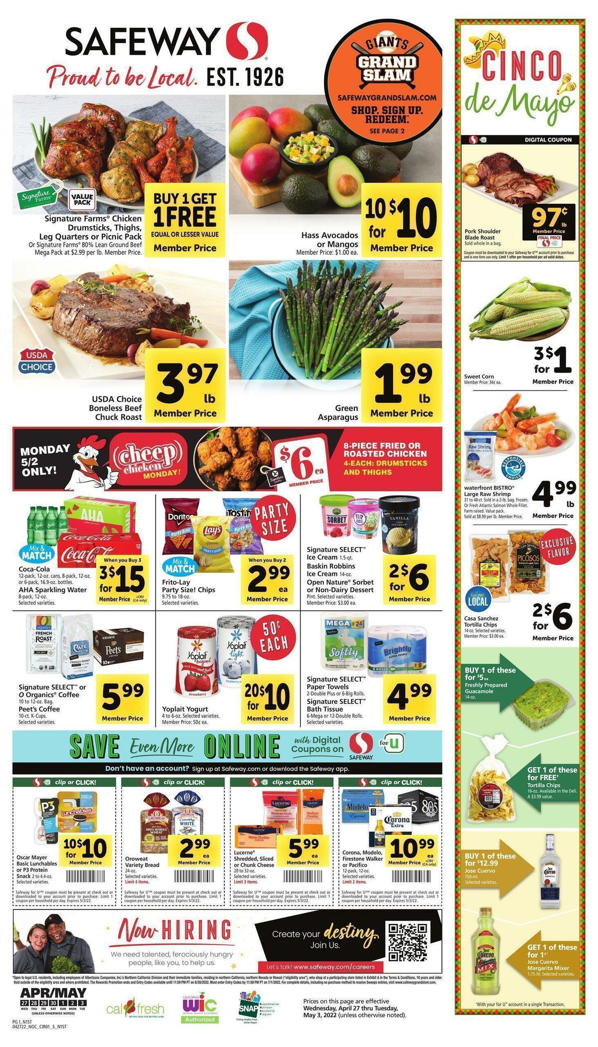 Safeway Weekly Ads & Special Buys from April 27
