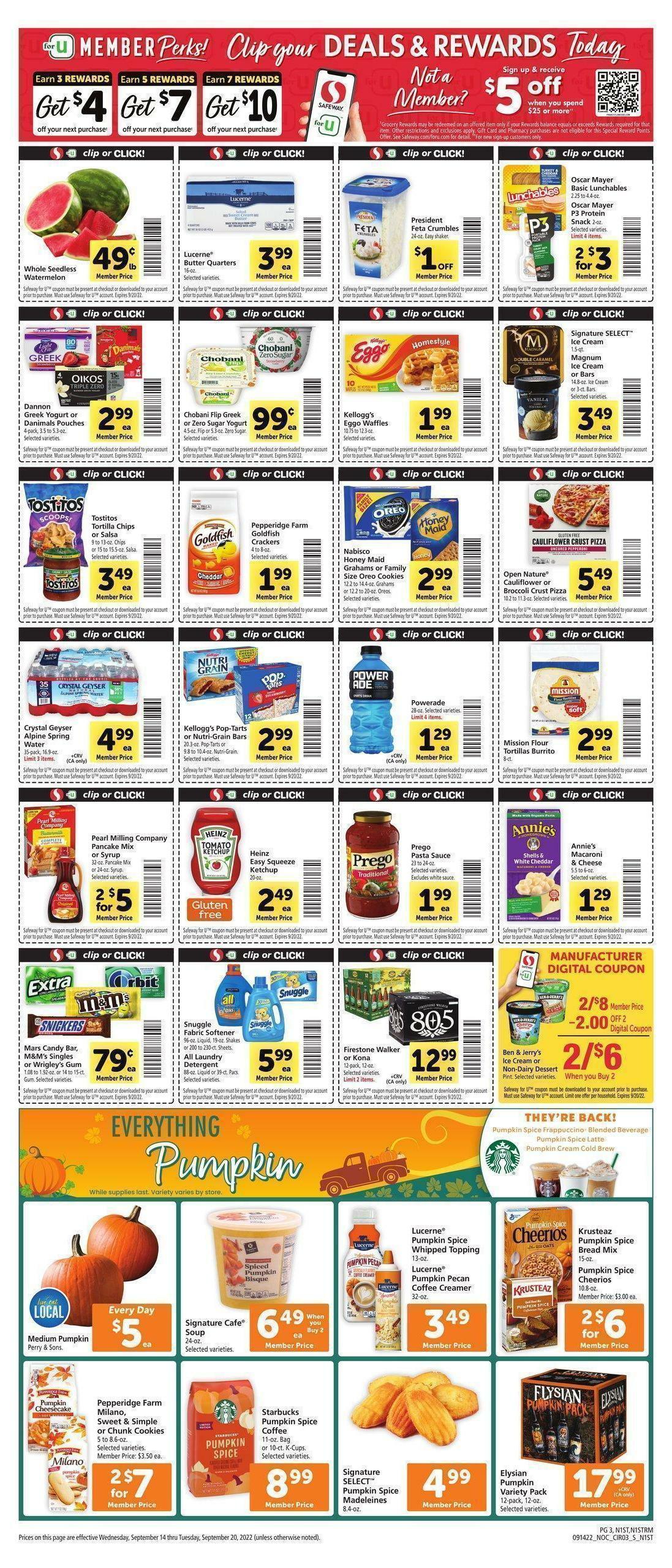 Safeway Weekly Ads & Special Buys from September 14 - Page 3