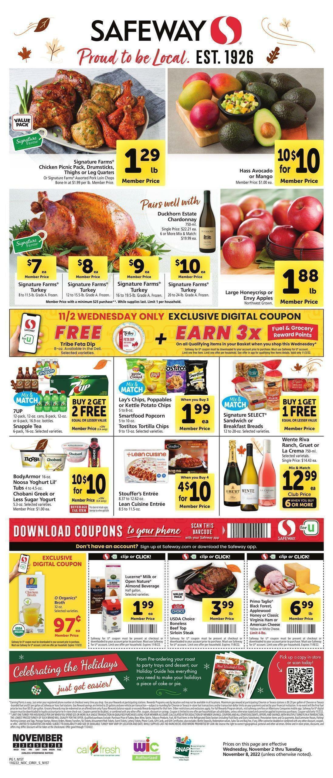 Safeway Weekly Ads & Special Buys from November 2