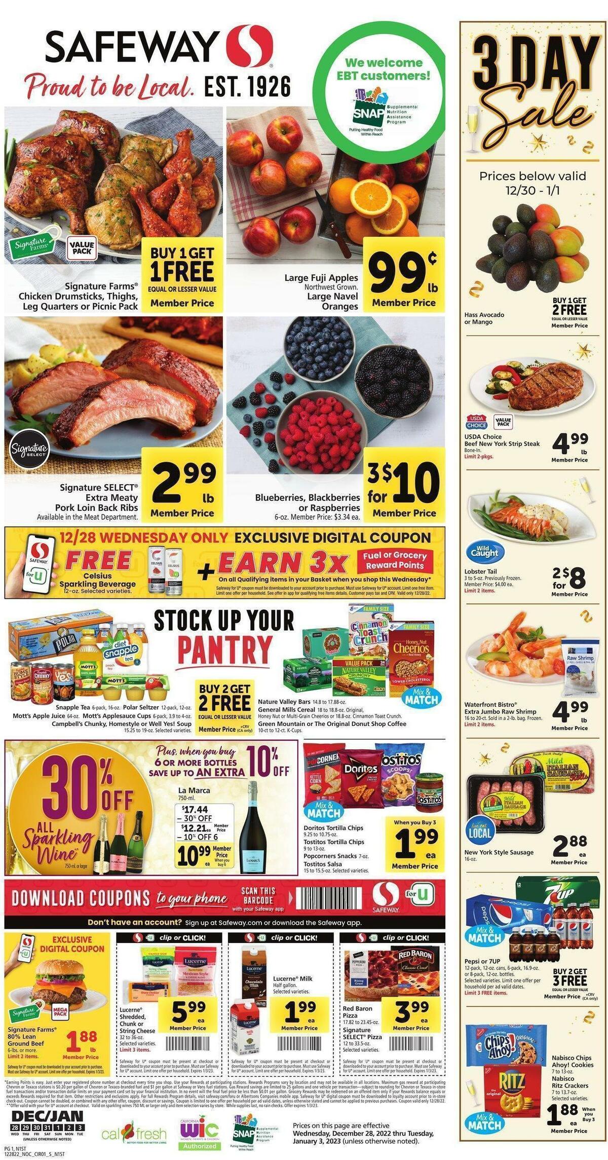 Safeway Weekly Ads & Special Buys from December 28