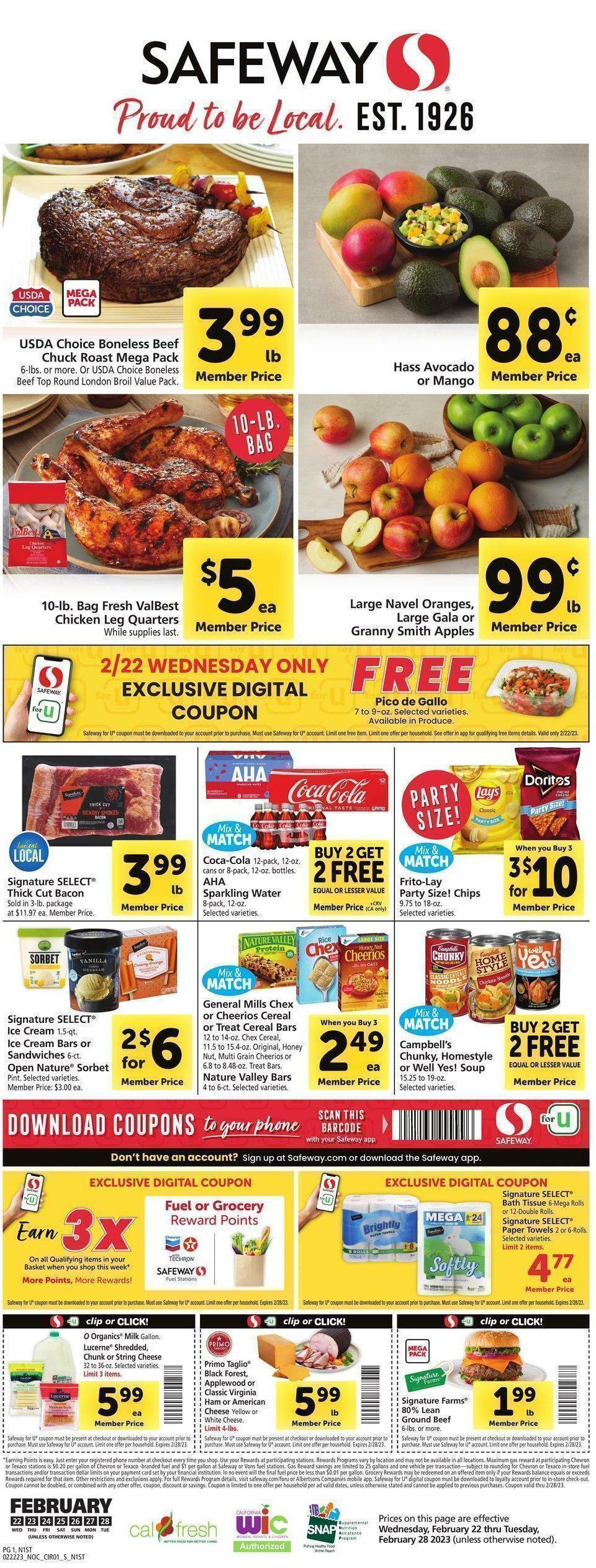Safeway Weekly Ads & Special Buys from February 22