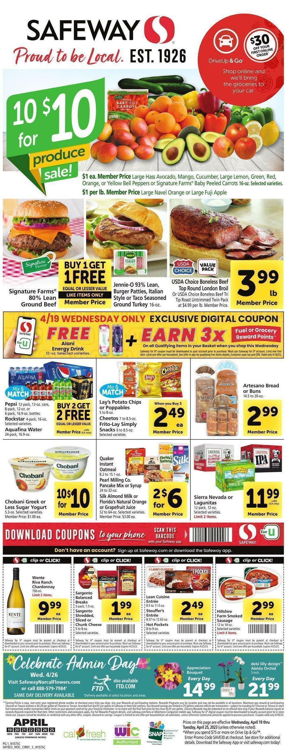 Safeway Weekly Ads & Special Buys from April 19