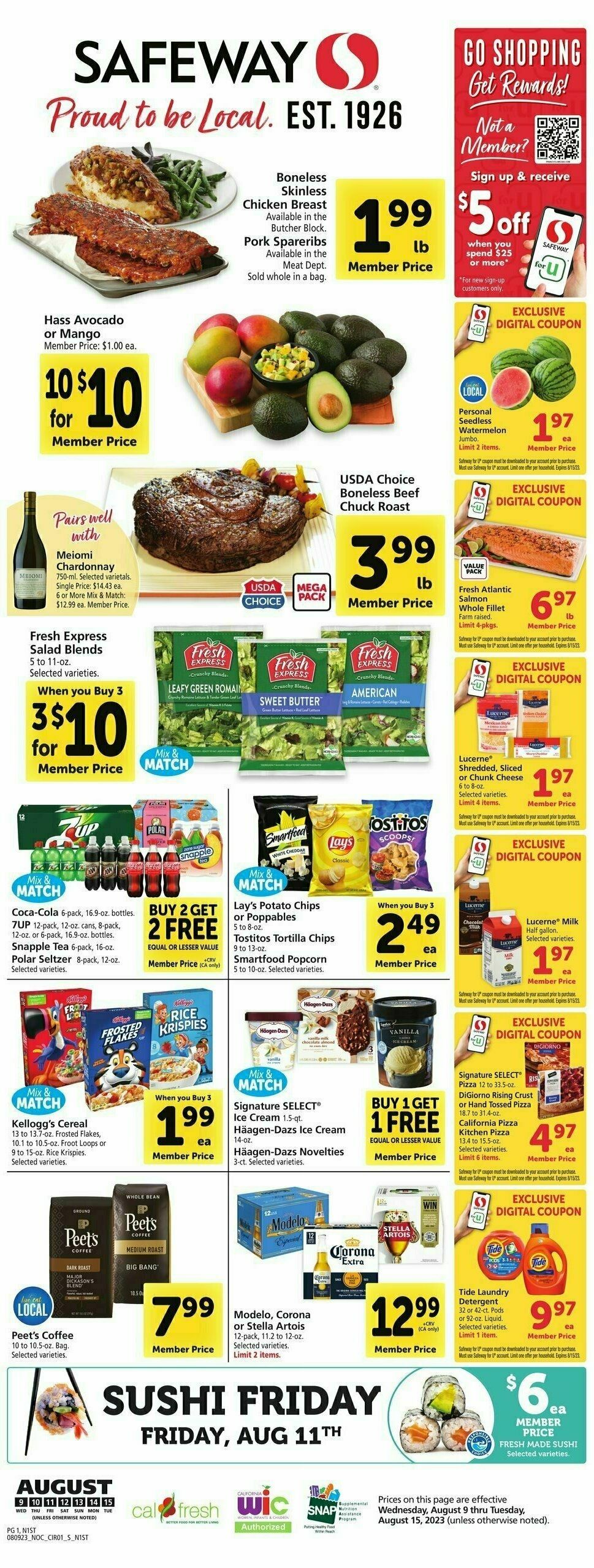 Safeway Weekly Ads & Special Buys from August 9