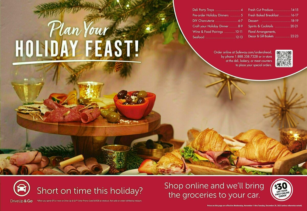 Safeway Holiday Guide Weekly Ads & Special Buys from November 1 - Page 2