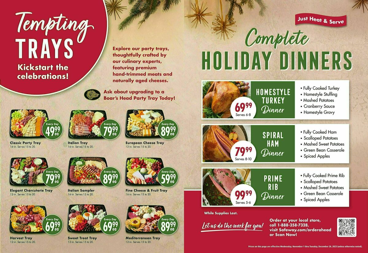 Safeway Holiday Guide Weekly Ads & Special Buys from November 1 - Page 3