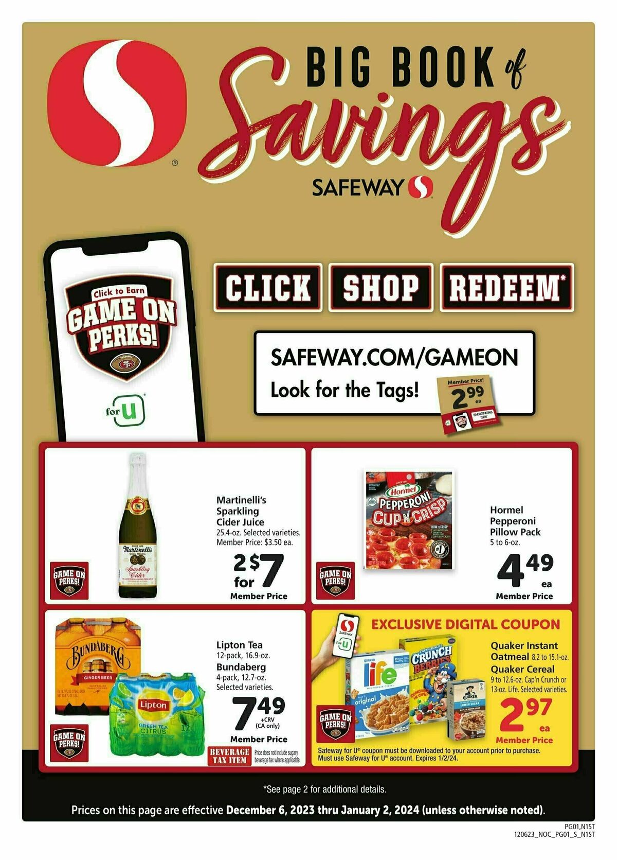 Safeway Big Book of Savings Weekly Ads & Special Buys from December 6