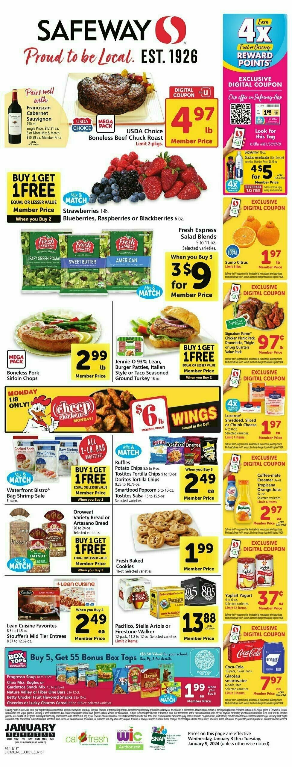 Safeway Weekly Ads & Special Buys from January 3