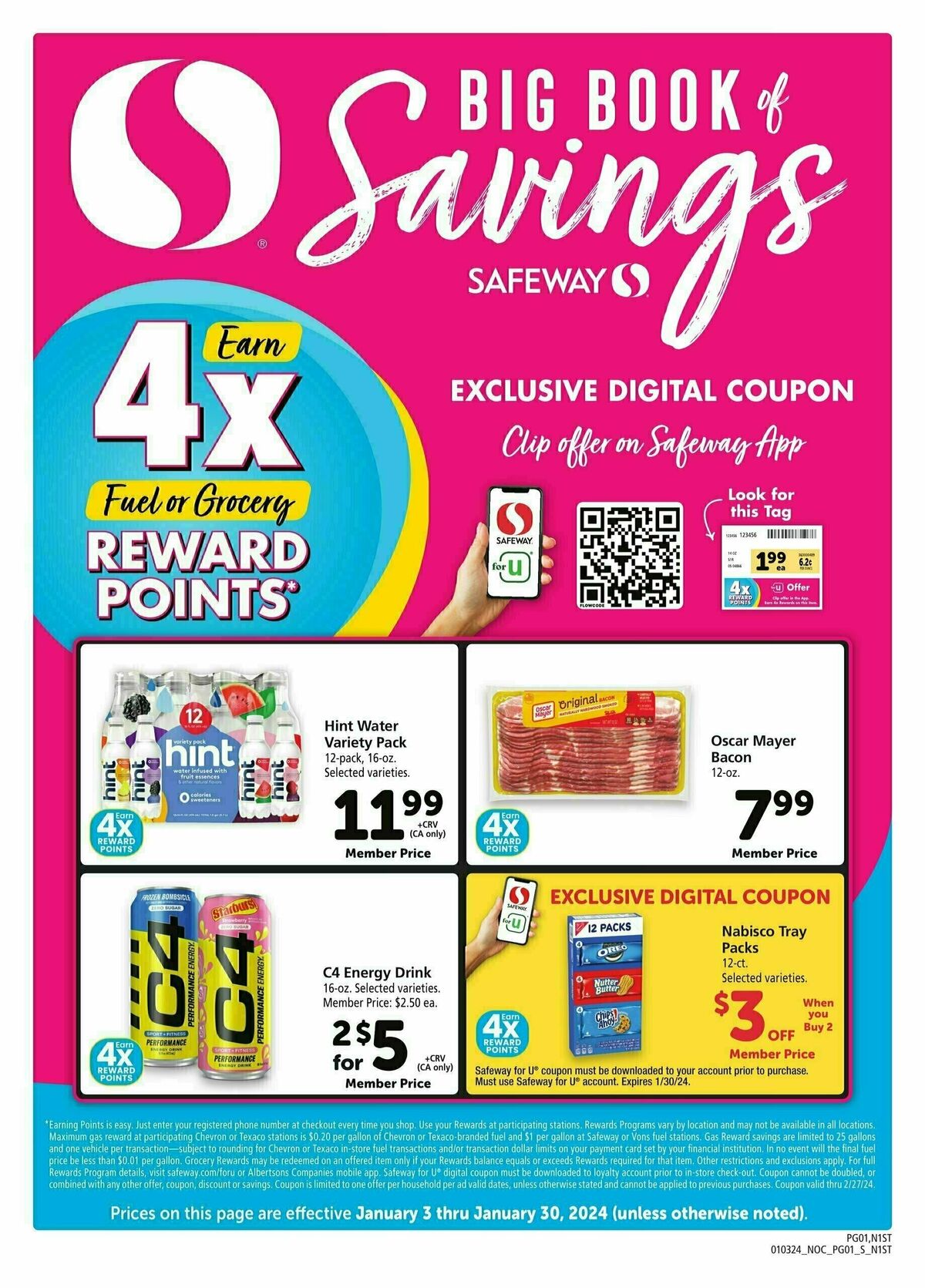 Safeway Big Book of Savings Weekly Ads & Special Buys from January 3