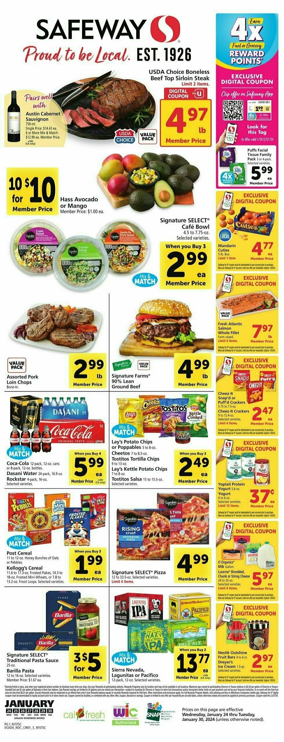 Safeway Weekly Ads & Special Buys from January 24