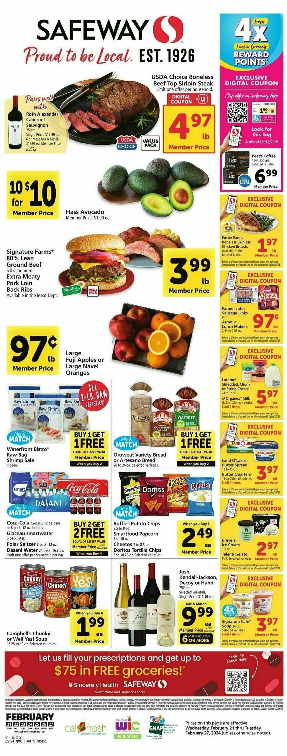 Safeway Weekly Ads & Special Buys from February 21