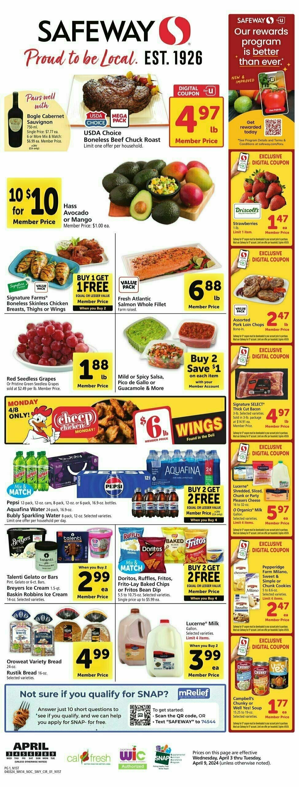 Safeway Weekly Ads & Special Buys from April 3