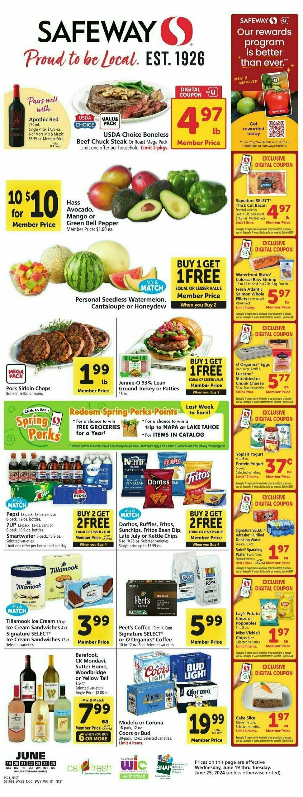 Safeway Weekly Ads & Special Buys from June 19