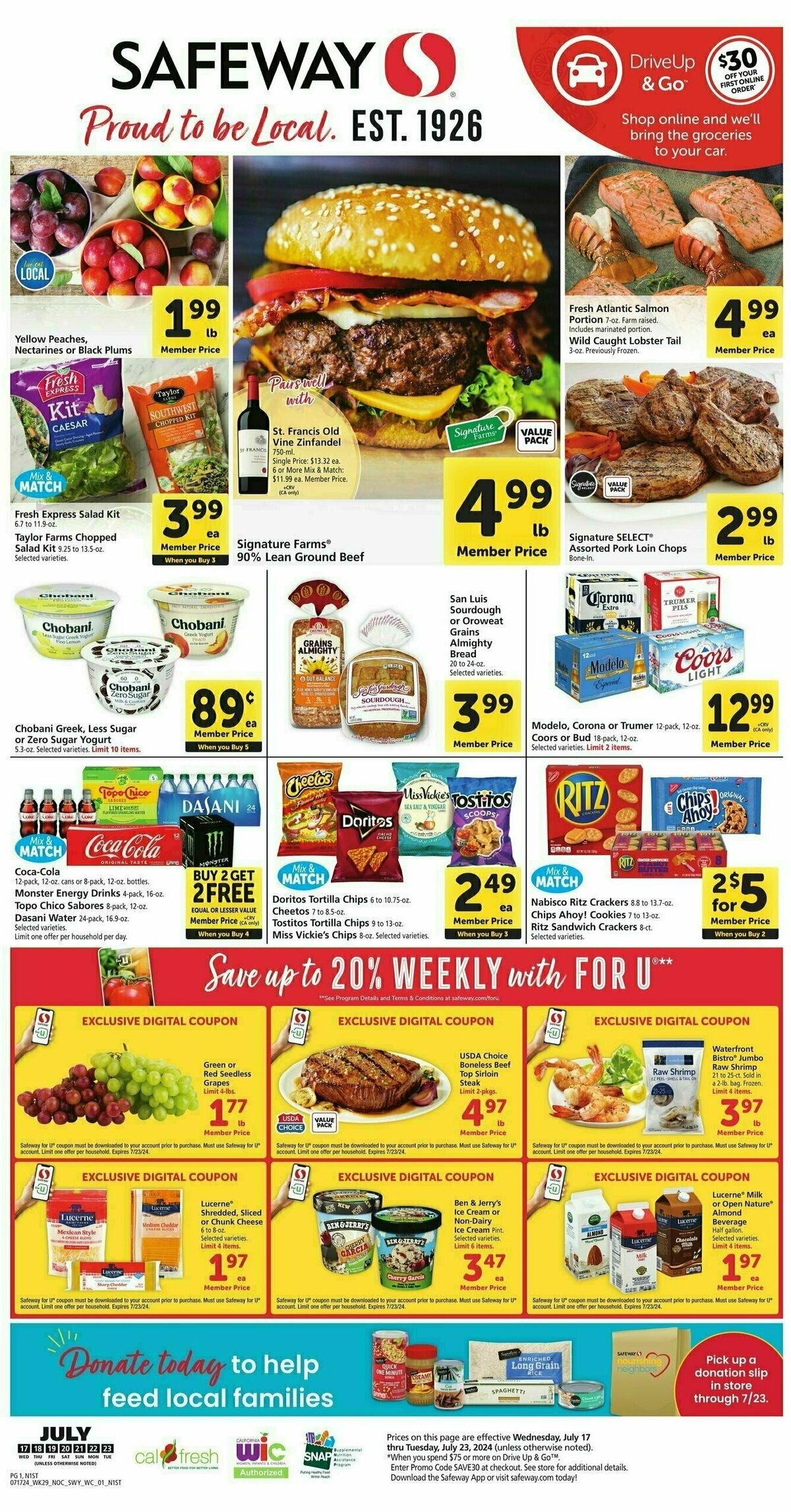 Safeway Weekly Ads & Special Buys from July 17