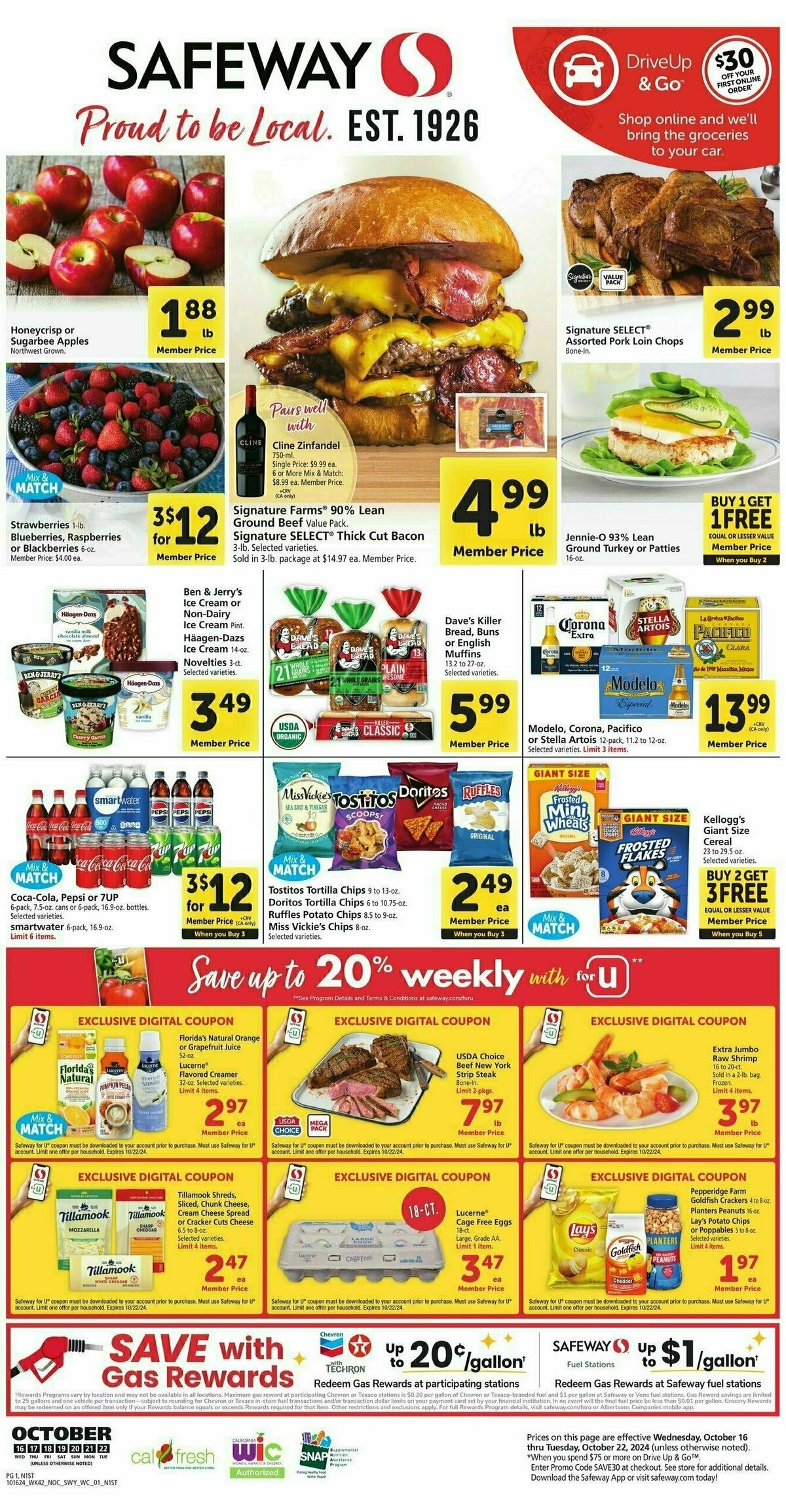 Safeway Weekly Ads & Special Buys from October 16