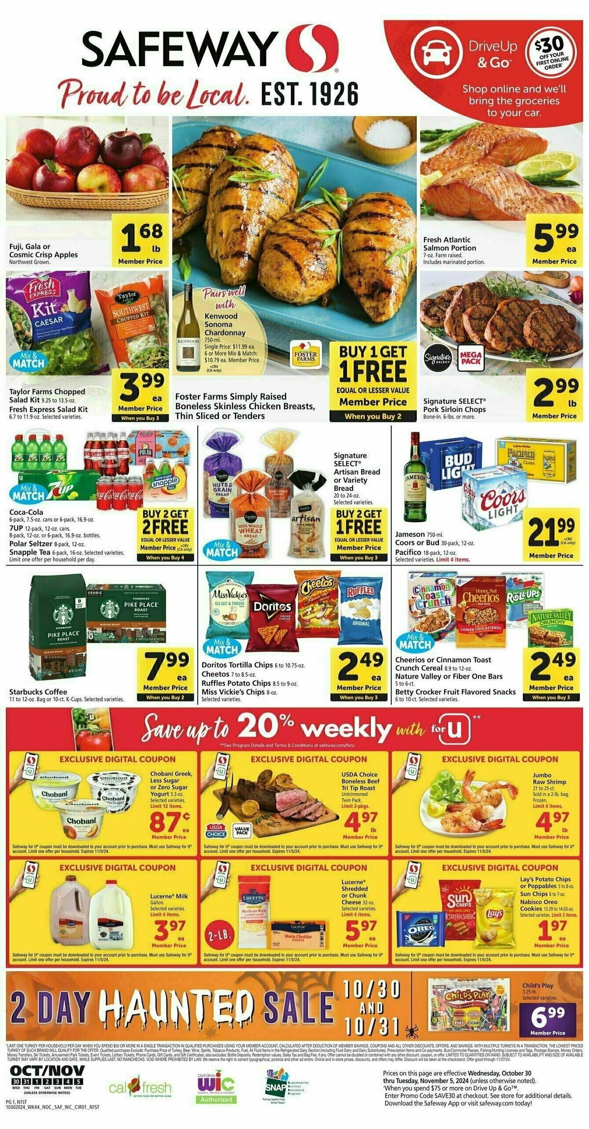 Safeway Weekly Ads & Special Buys from October 30