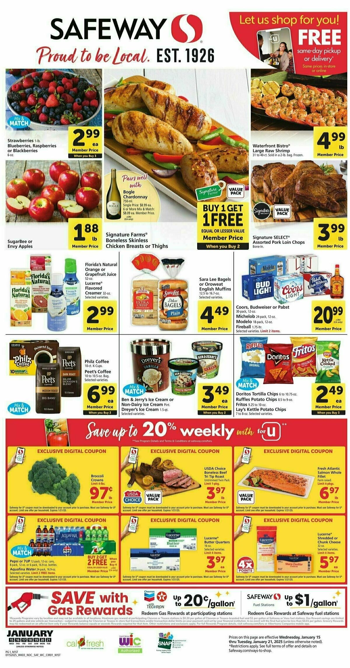 Safeway Weekly Ads & Special Buys from January 15