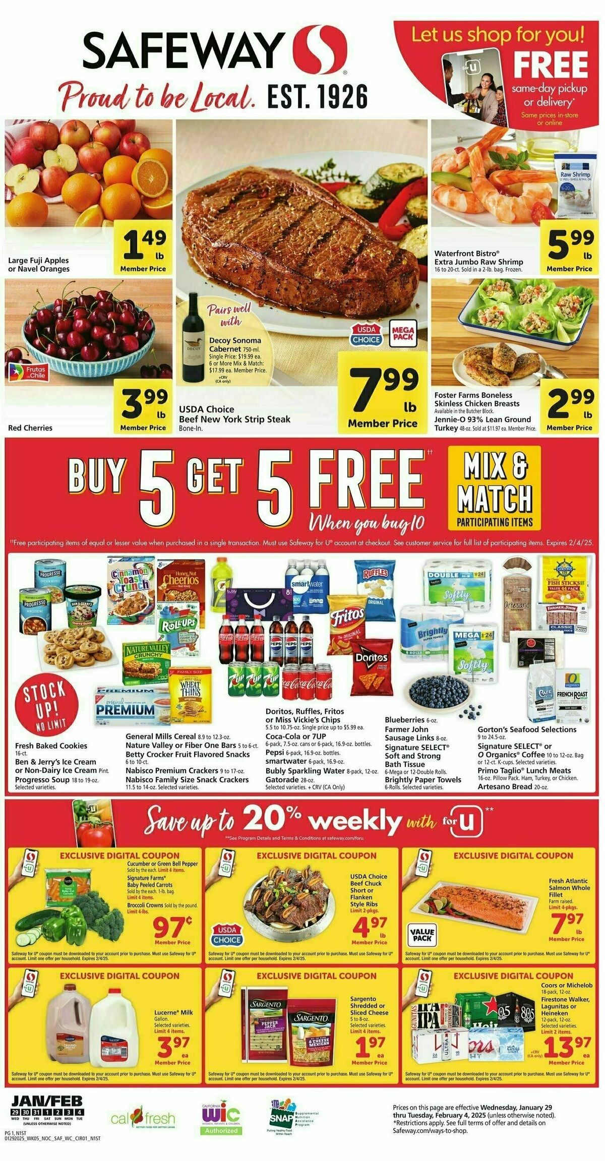 Safeway Weekly Ads & Special Buys from January 29