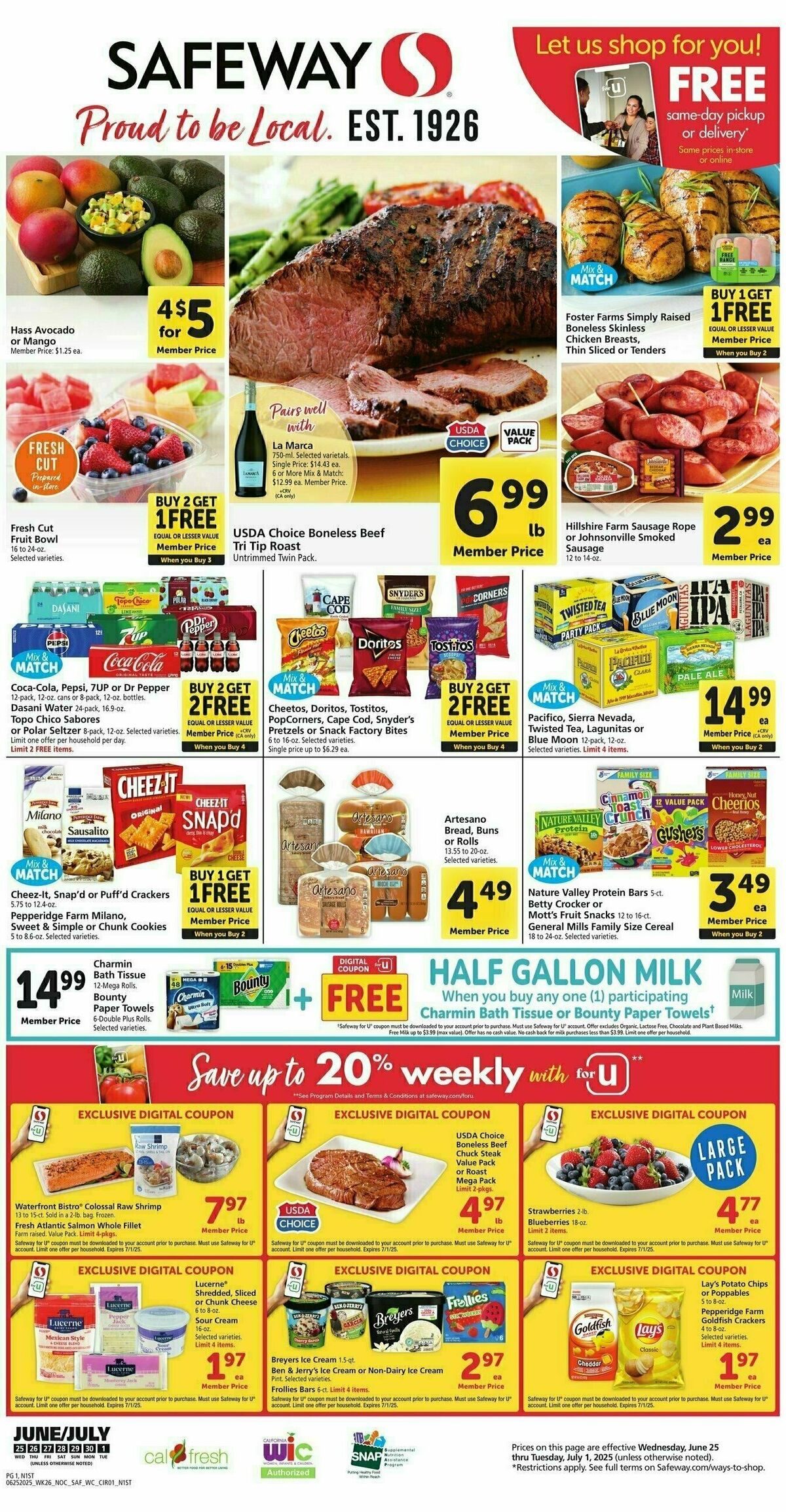 Safeway Weekly Ads & Special Buys from June 25