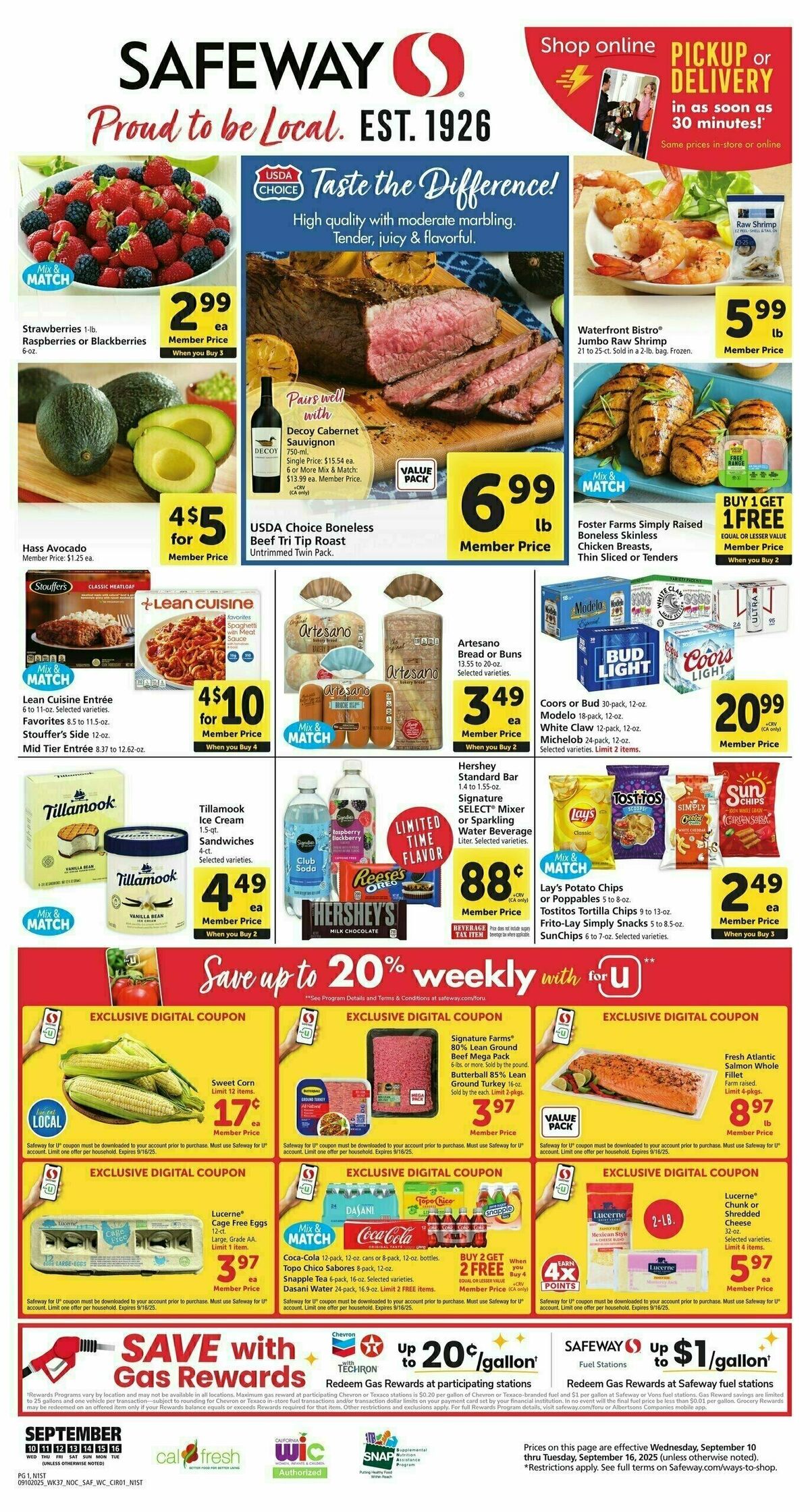Safeway Weekly Ads & Special Buys from September 10