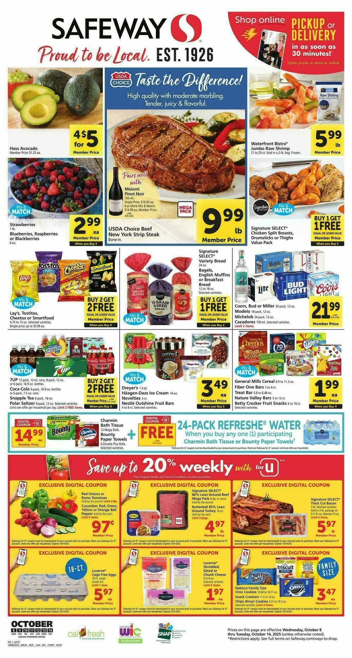 Safeway Weekly Ads & Special Buys from October 8