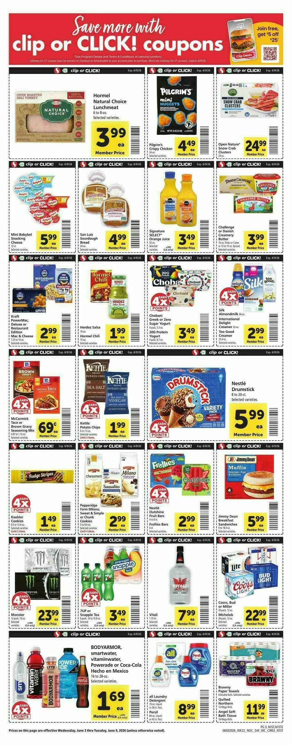 Safeway Weekly Ads & Special Buys from June 3 - Page 3