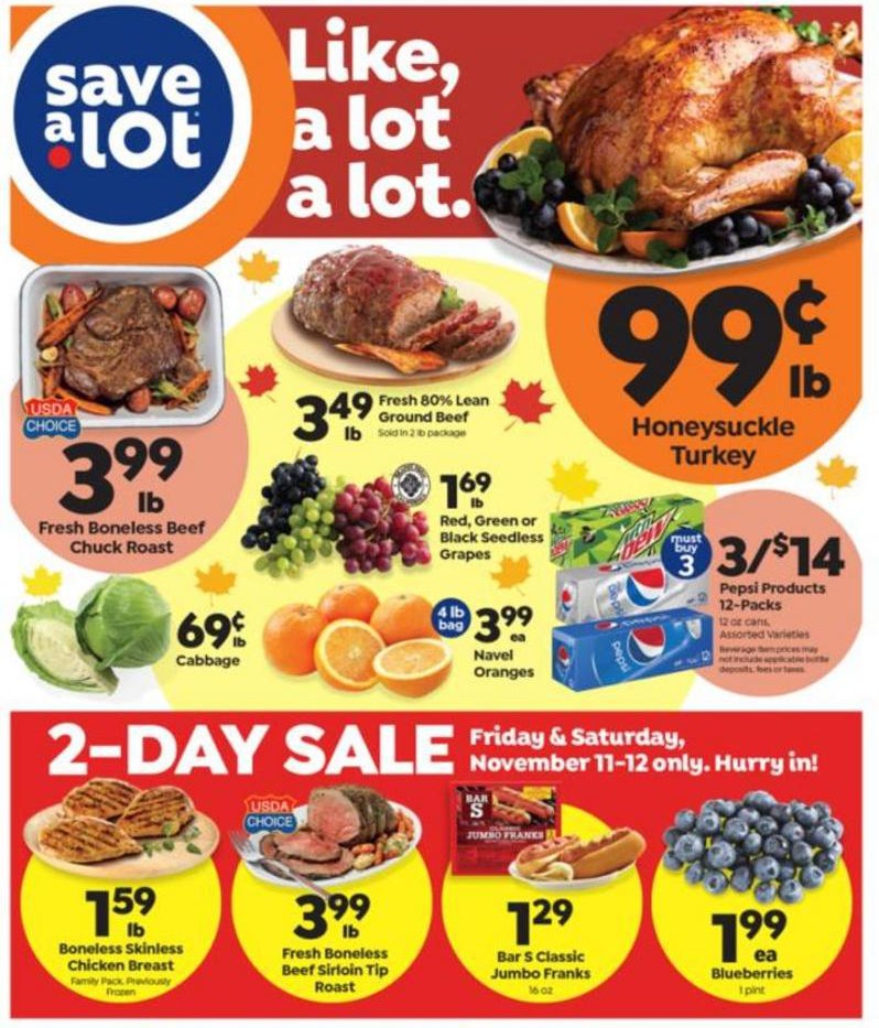 Save A Lot Weekly Ad from November 9