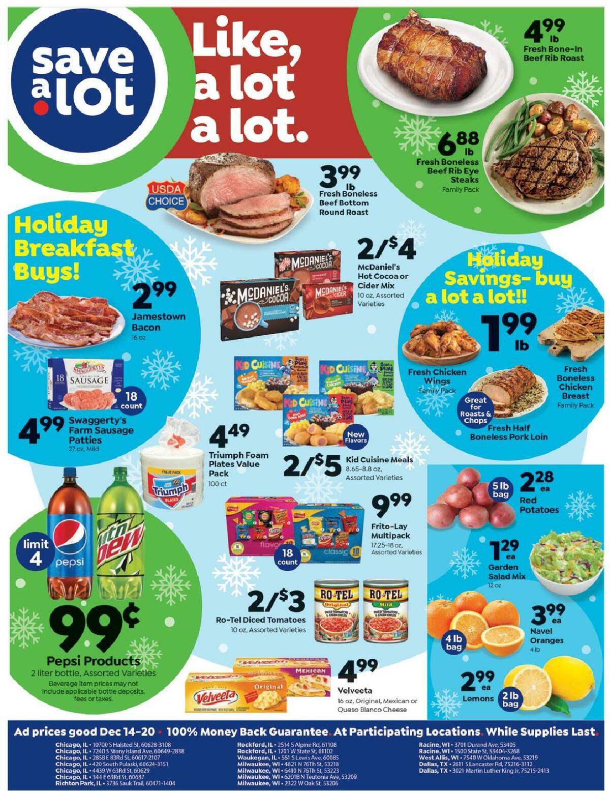 Save A Lot Weekly Ad from December 14