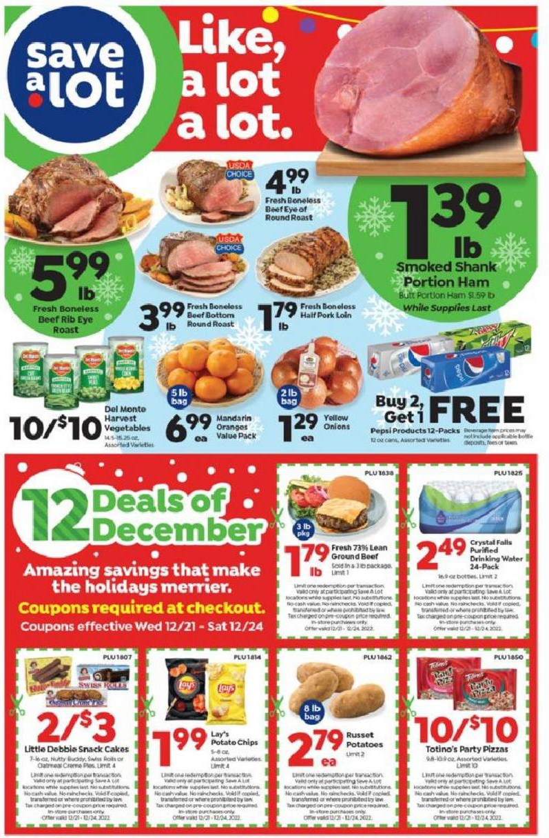 Save A Lot Weekly Ad from December 21