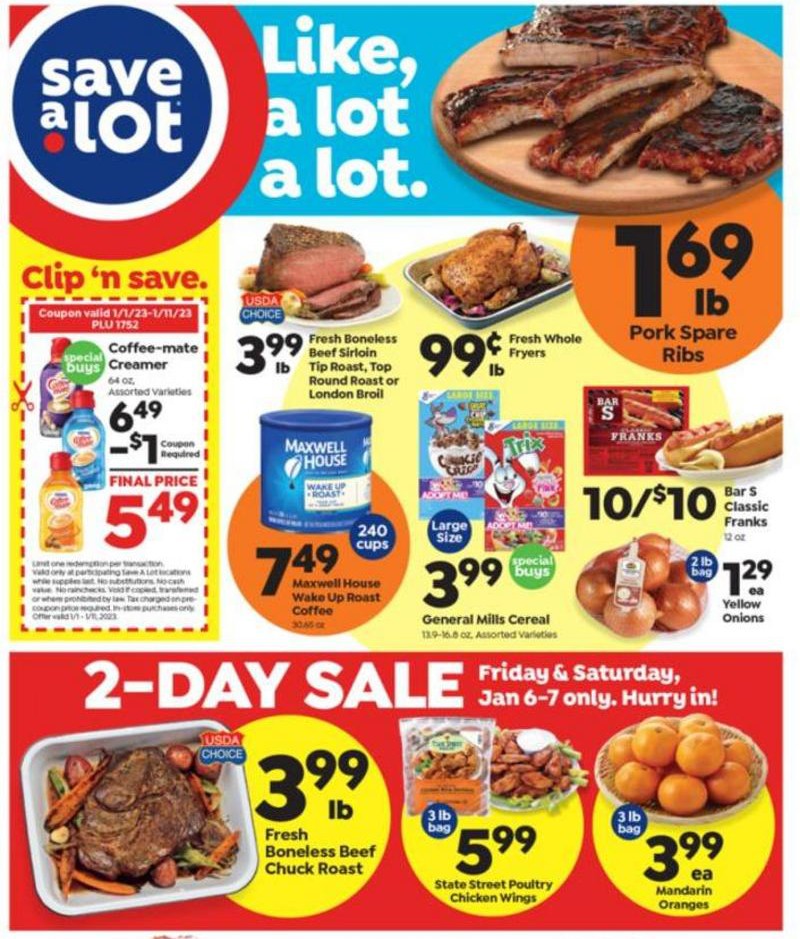 Save A Lot Weekly Ad from January 4