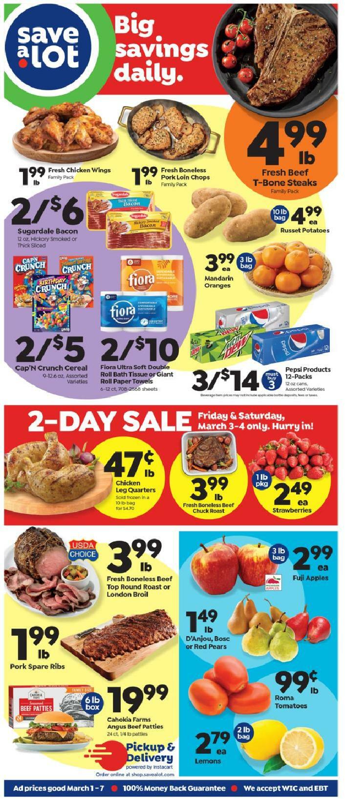 Save A Lot Weekly Ad from March 1