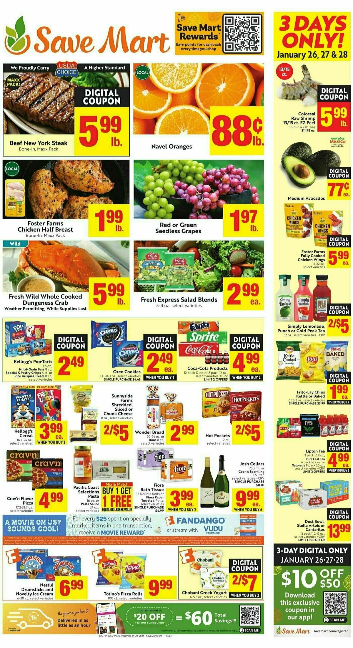 Save Mart from January 24