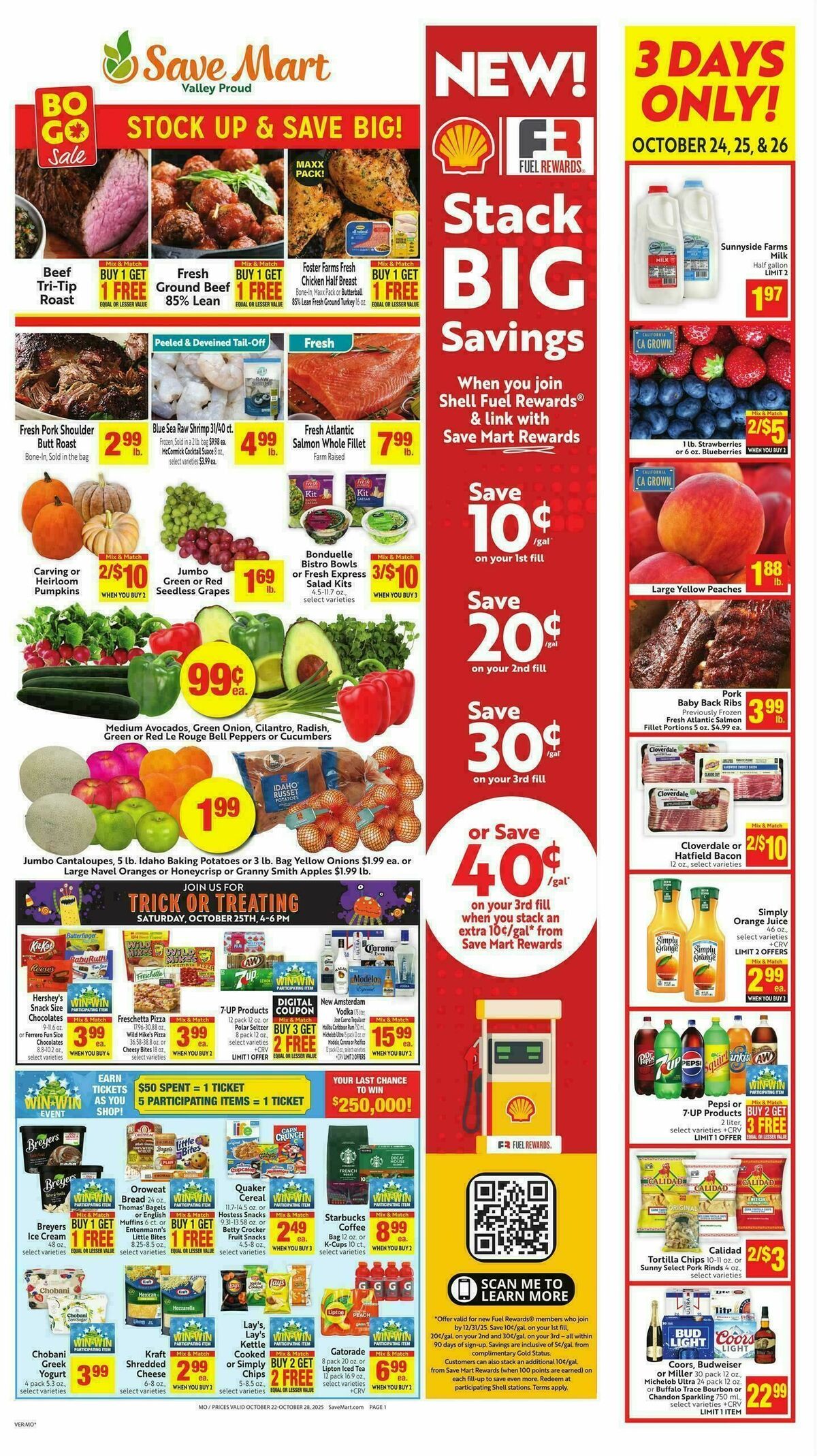Save Mart from October 22