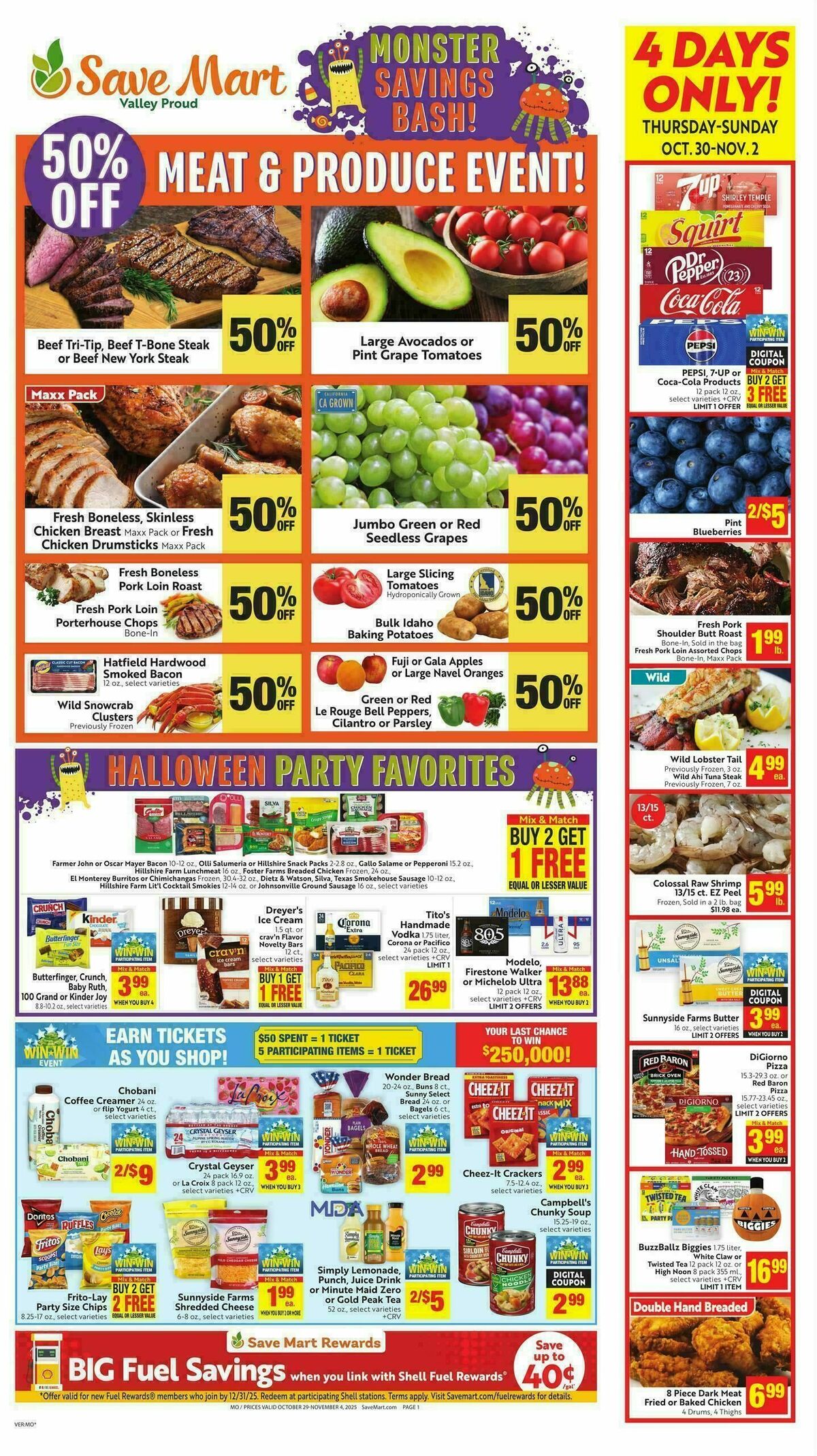 Save Mart from October 29