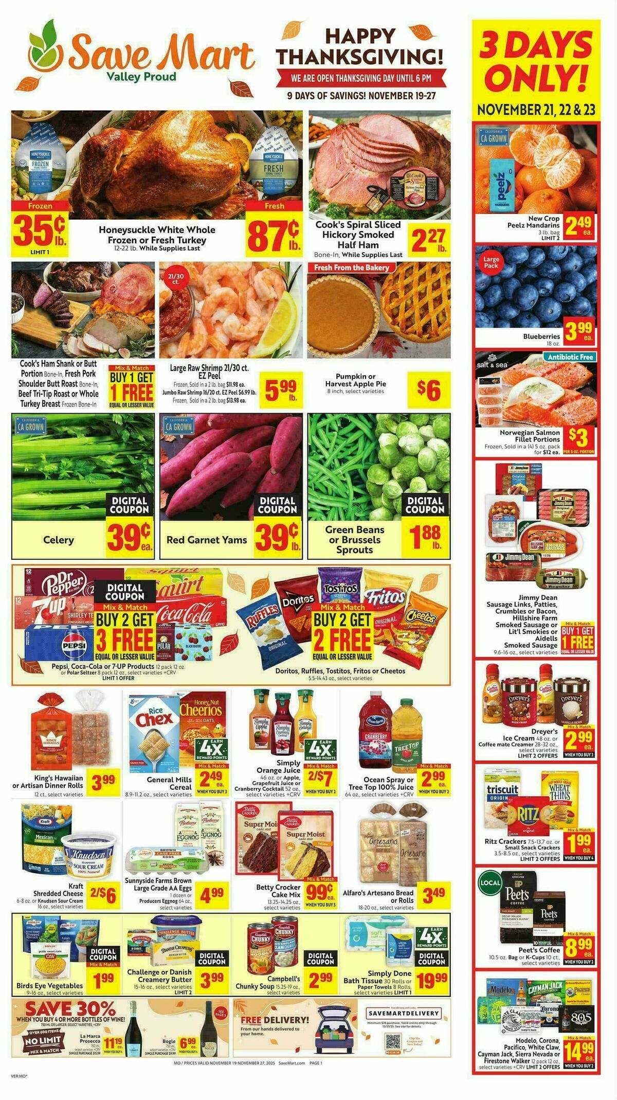 Save Mart from November 19