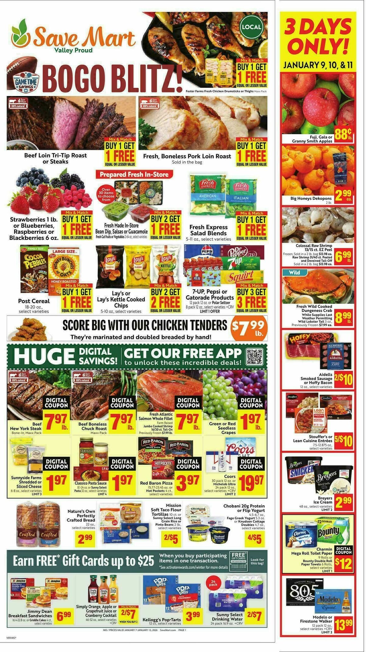 Save Mart from January 7
