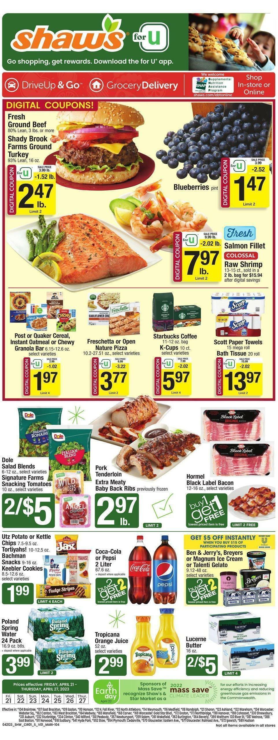Shaw's Weekly Flyer from April 21