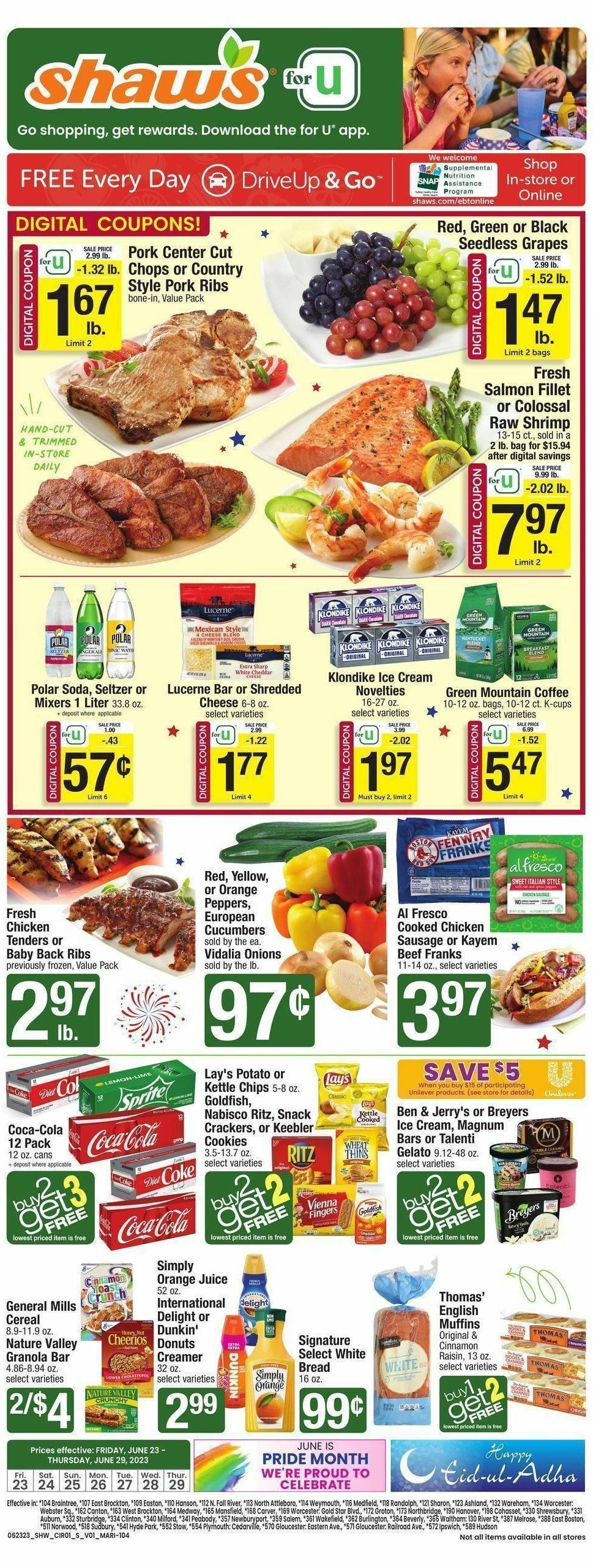 Shaw's Weekly Flyer from June 23