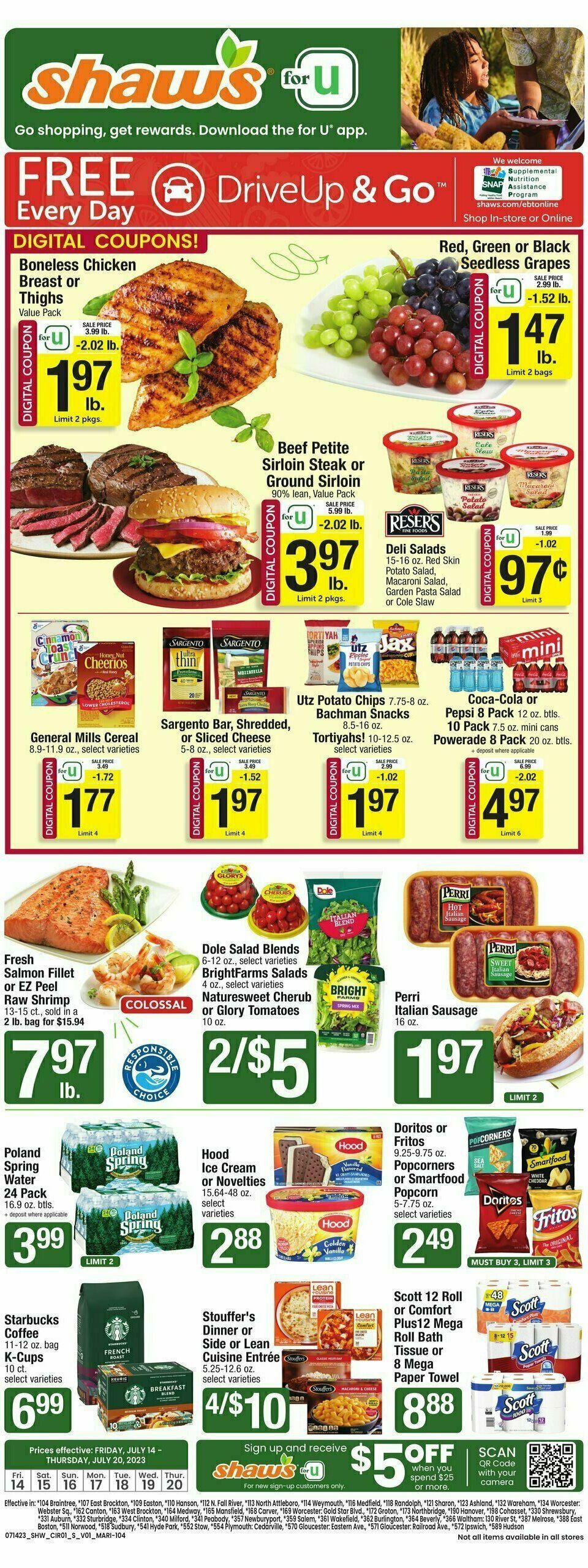 Shaw's Weekly Ad Weekly Flyer from July 14