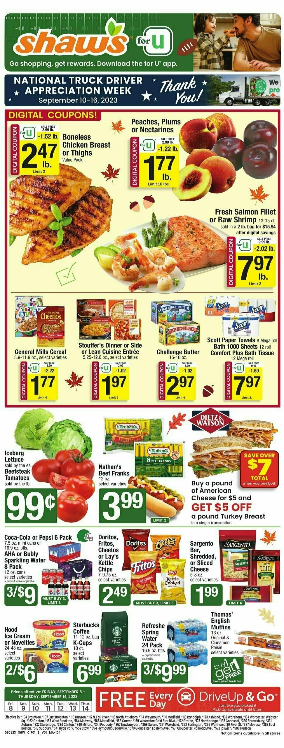 Shaw's Weekly Flyer from September 8