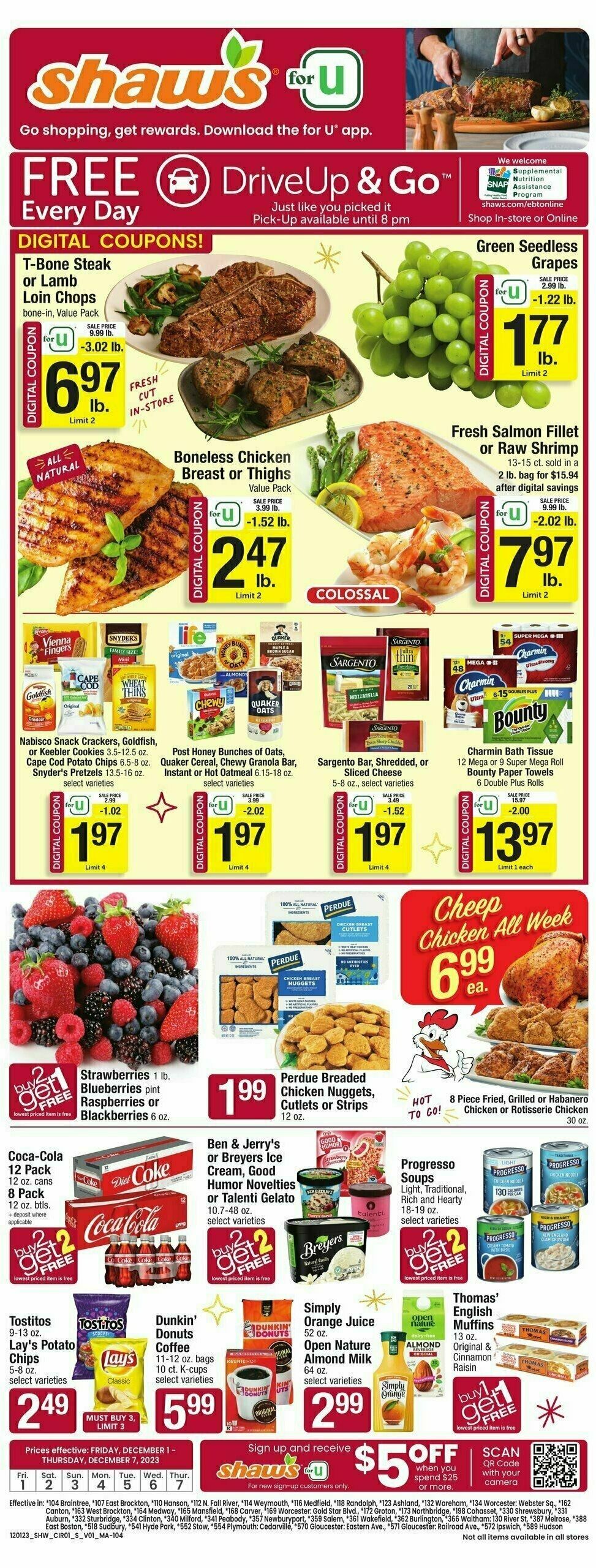 Shaw's Weekly Ad Weekly Flyer from December 1