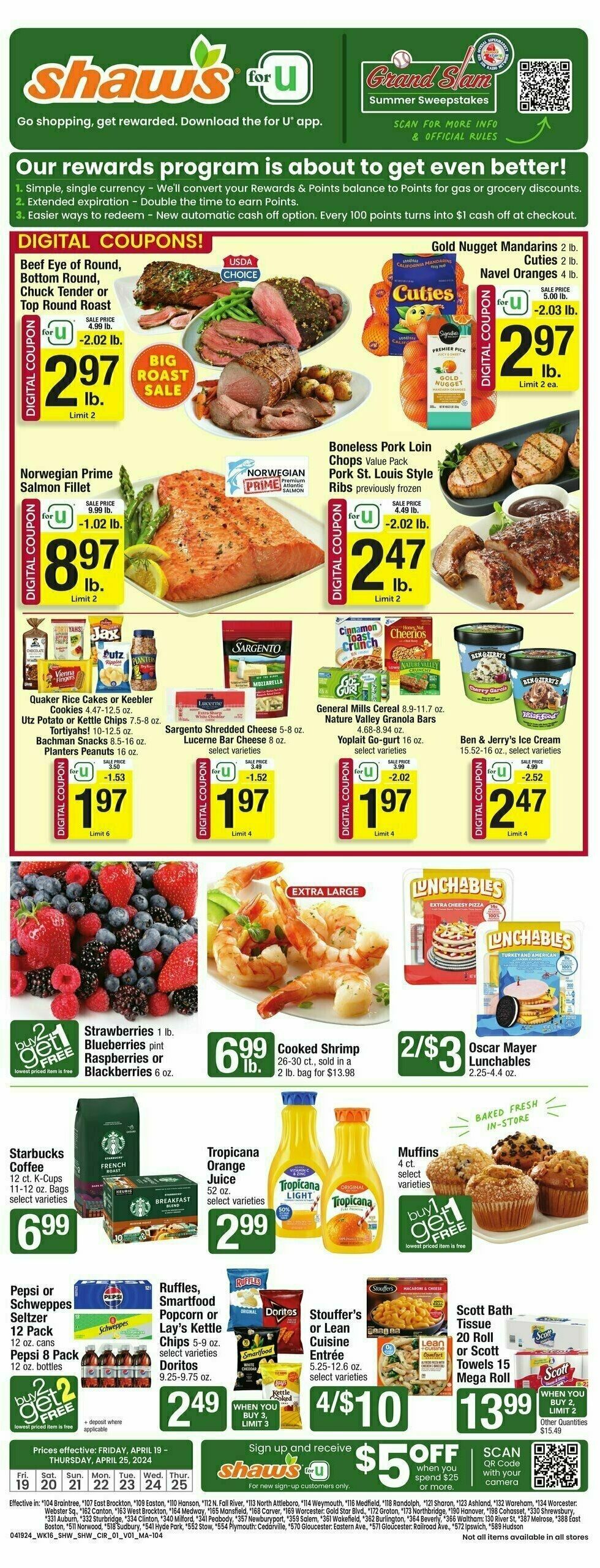 Shaw's Weekly Flyer from April 19