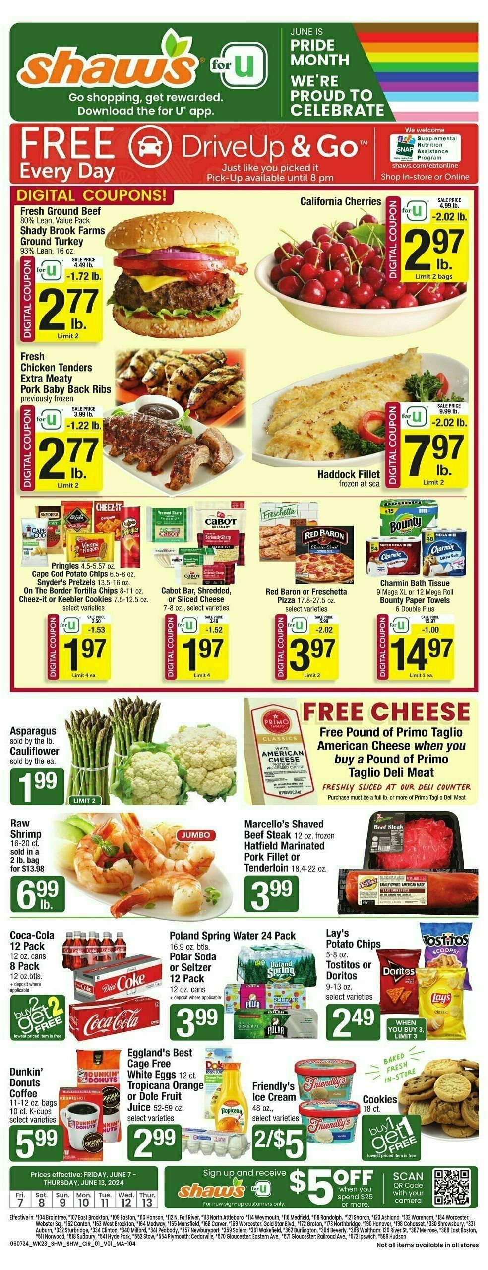 Shaw's Weekly Flyer from June 7