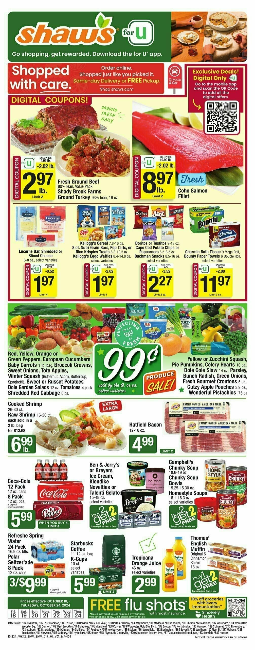Shaw's Weekly Flyer from October 18