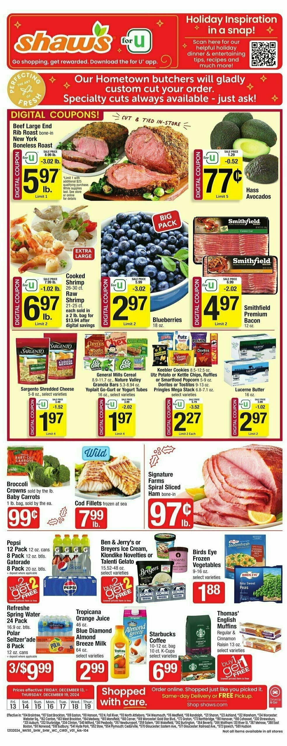 Shaw's Weekly Flyer from December 13