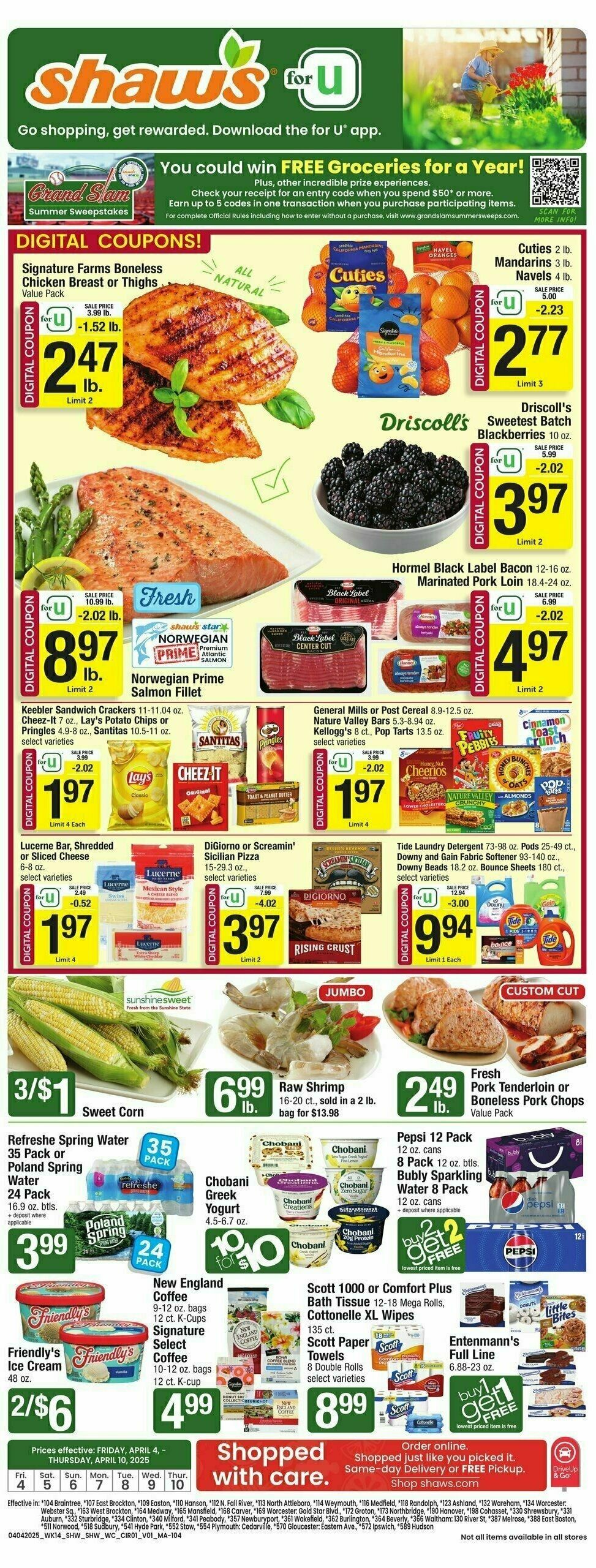 Shaw's Weekly Flyer from April 4