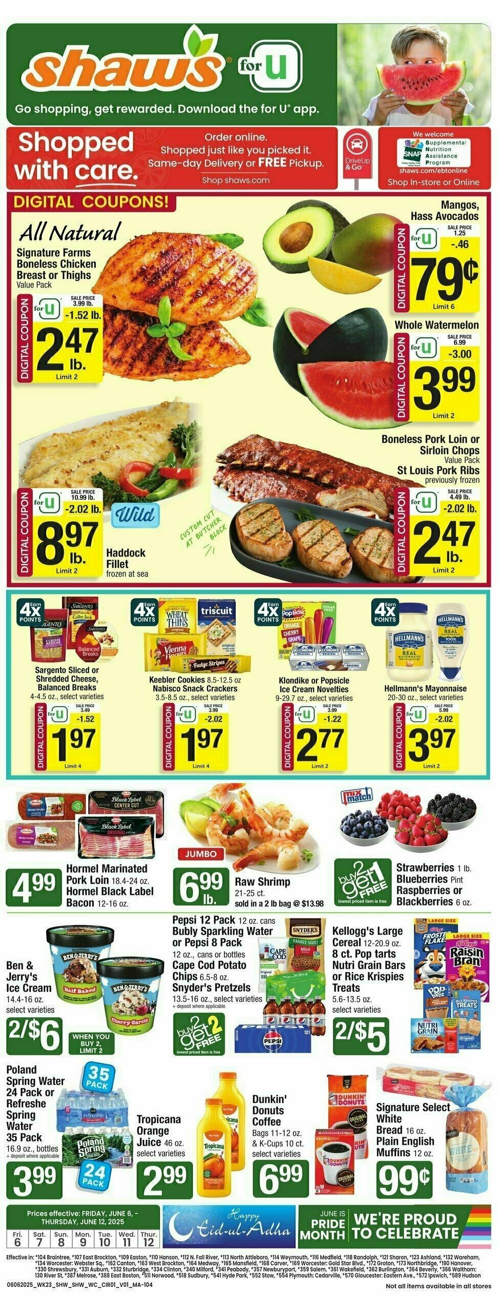 Shaw's Weekly Flyer from June 6