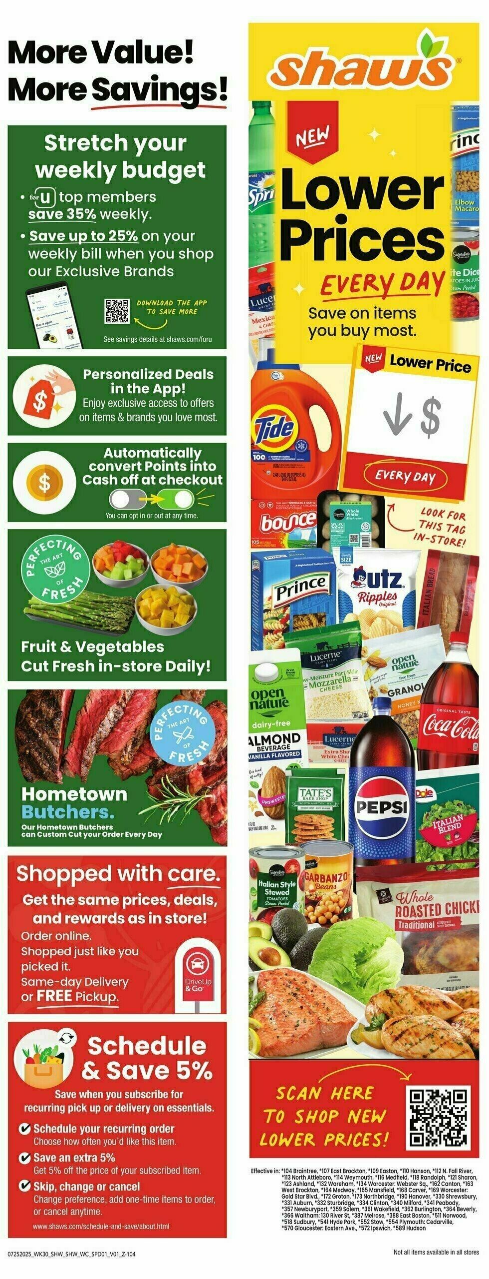 Shaw's Weekly Flyer from July 25