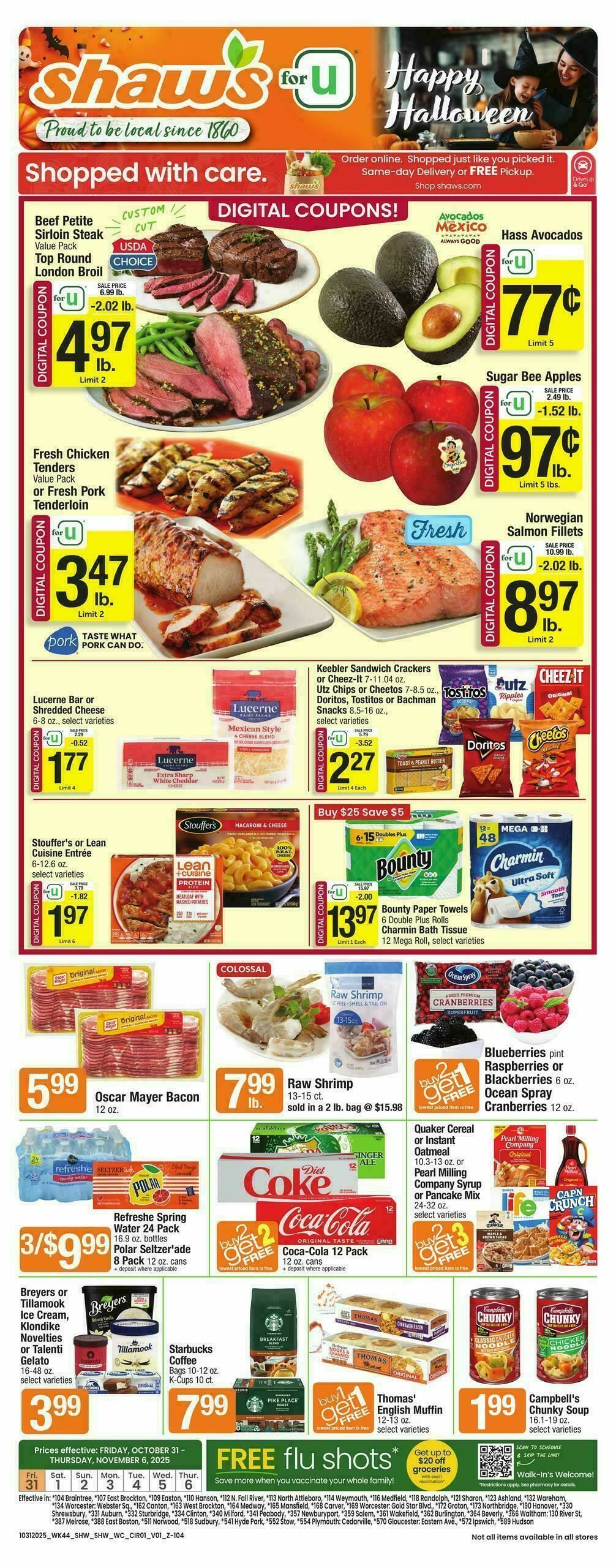 Shaw's Weekly Flyer from October 31