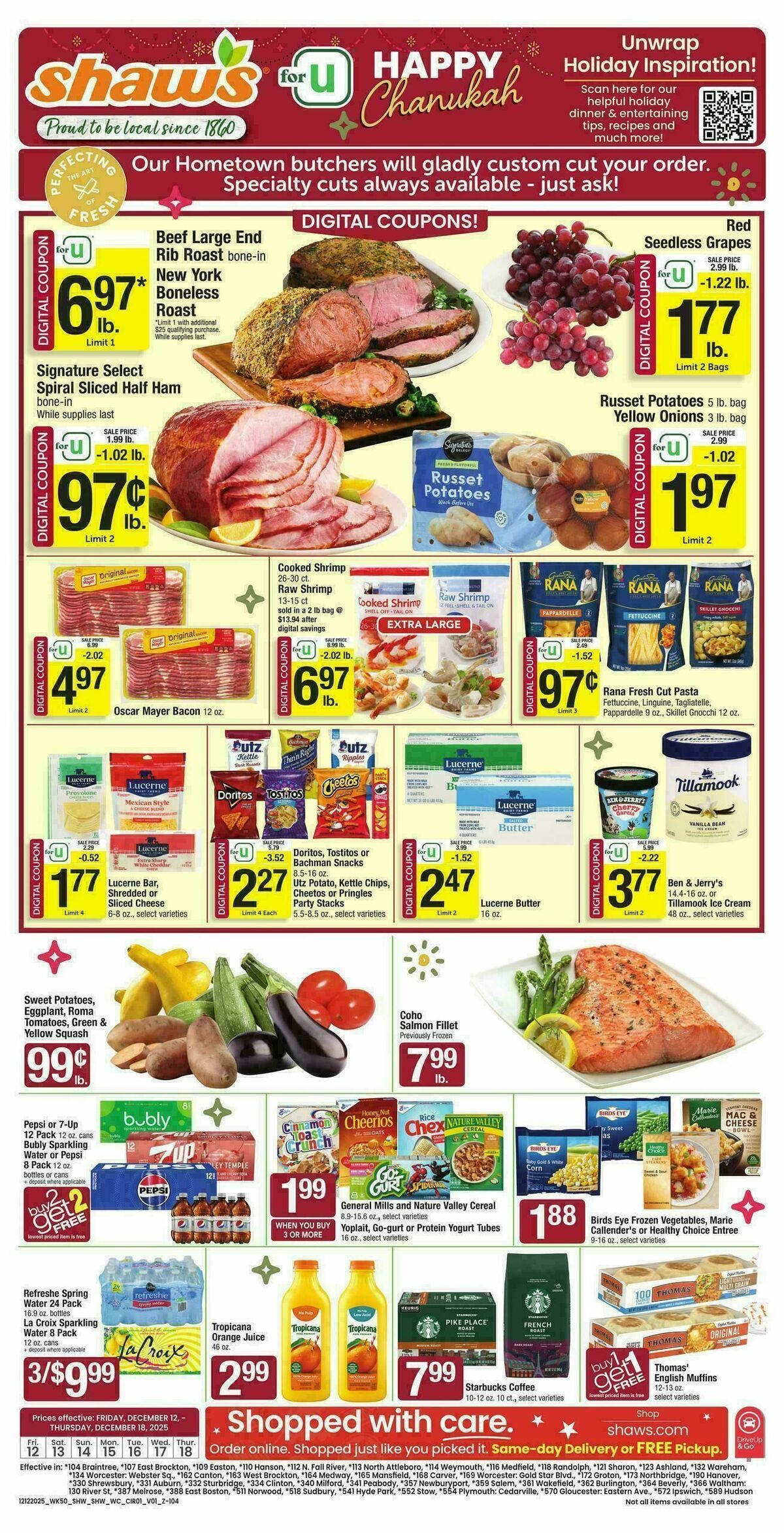 Shaw's Weekly Flyer from December 12