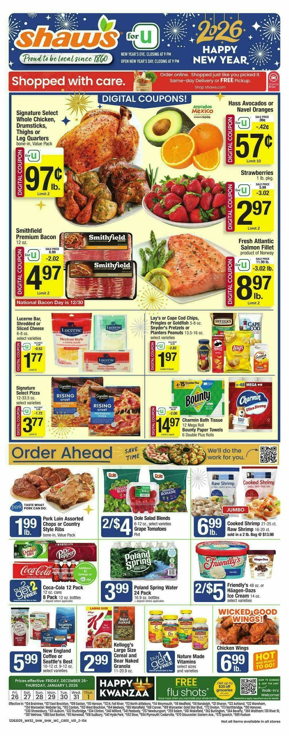 Shaw's Weekly Flyer from December 26